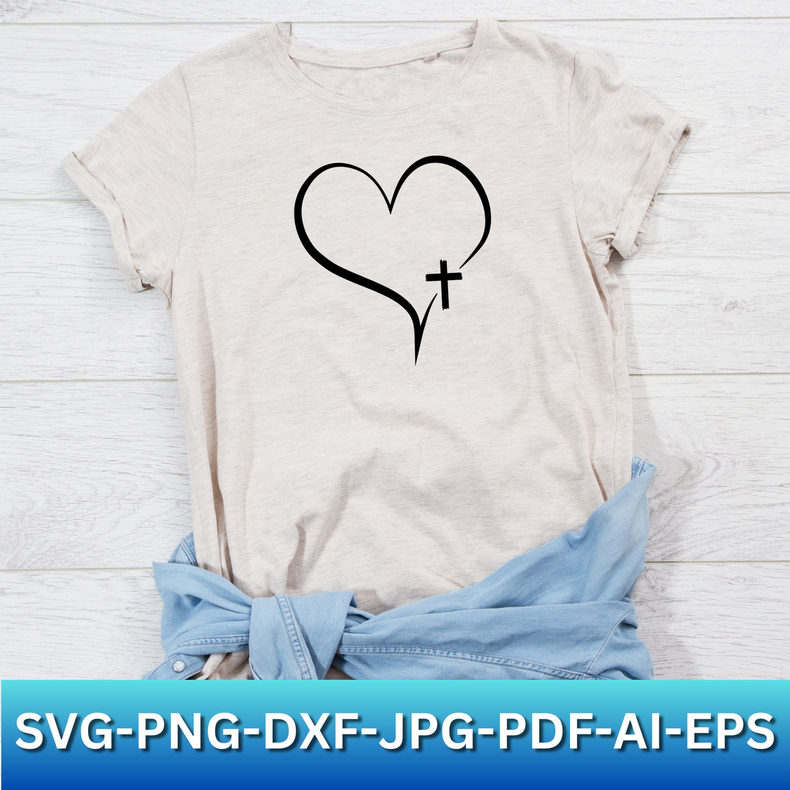 Heart SVG | Christian Heart SVG | Religious Heart Clip Art | Heart With ...