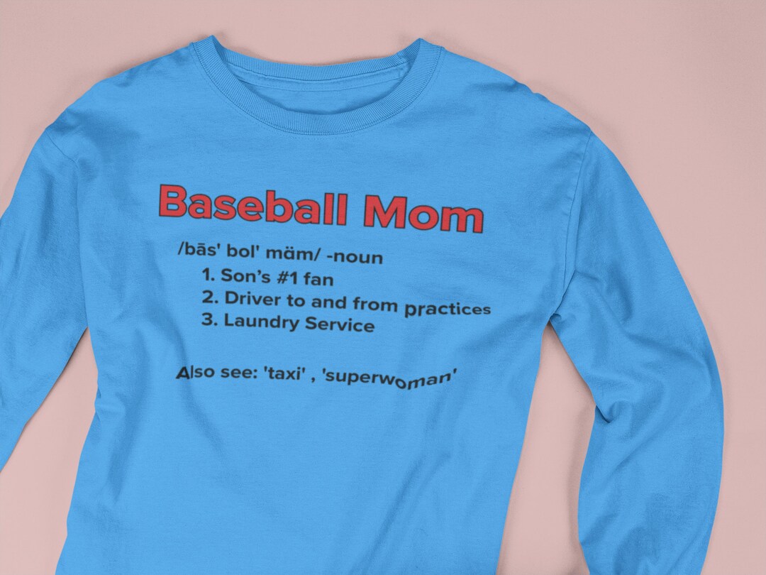 Baseball Mom SVG | Baseball Mom PNG | Baseball Mom Definition T-shirt ...