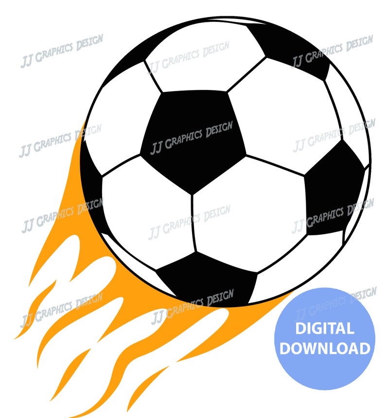 Soccer Ball With Flame SVG | Soccer Ball SVG | Soccer Ball SVG for ...