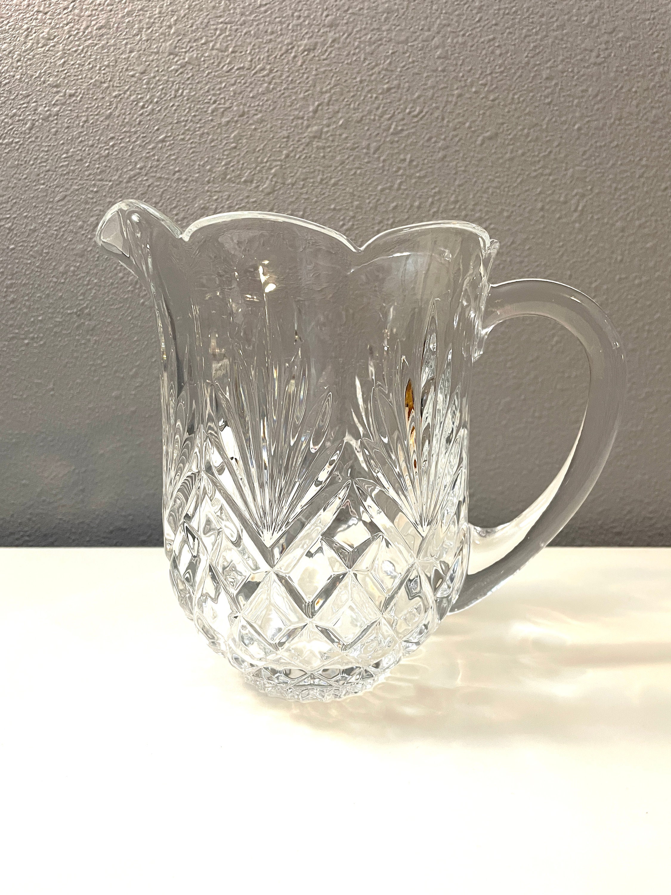 Vintage Godinger Shannon Crystal Glass Water Pitcher - Etsy