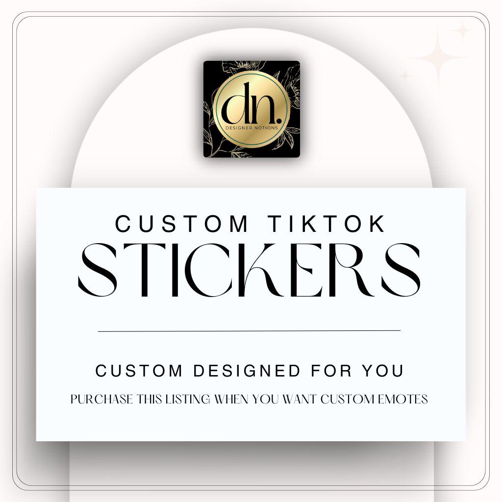 Tiktok Live, Custom Tiktok Subscriber Stickers, 10 Personalized Tik Tok ...