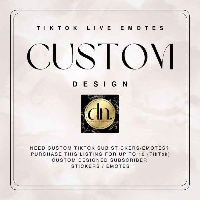 Tiktok Live, Custom Tiktok Subscriber Stickers, 10 Personalized Tik Tok ...