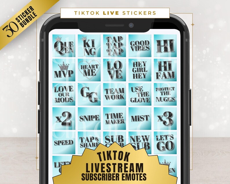 Tik Tok Sub Stickers, Tiktok Live Emotes, Stickers for Tiktok Live ...