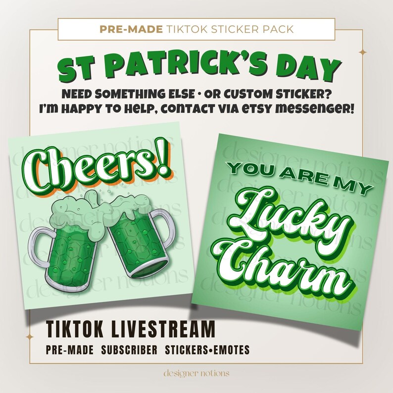 Digital File Emotes for Tiktok Subscribers, Tik Tok Sub Stickers, Live ...