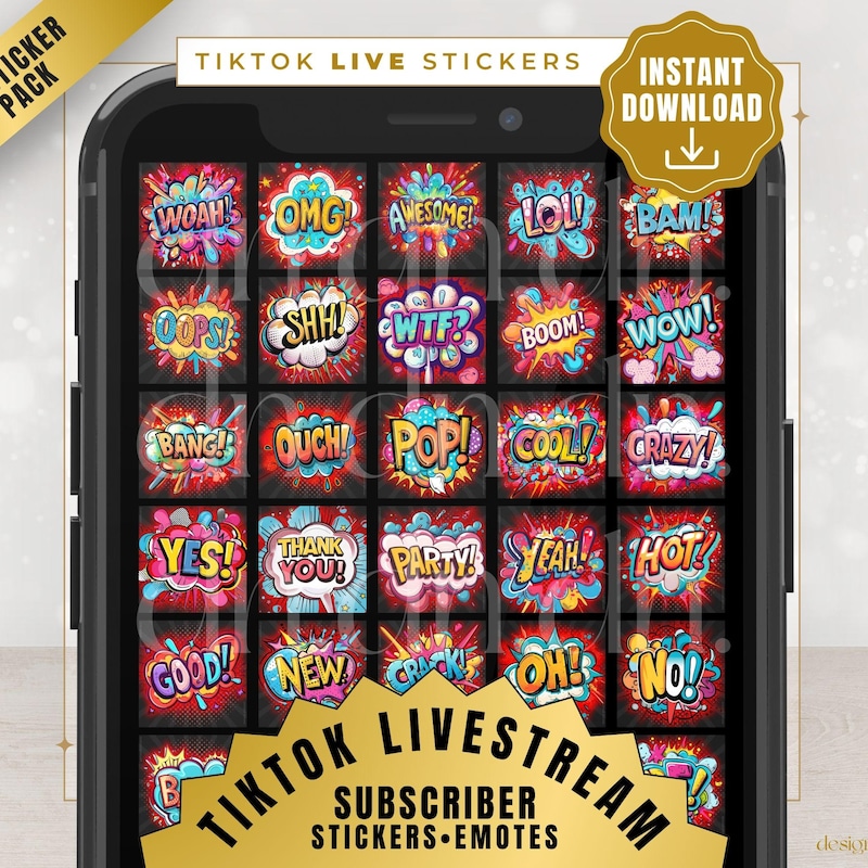 Tiktok Subscriber Stickers - Etsy