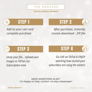 Tiktok Subscriber Stickers, Tik Tok Sub Stickers, Livestream Stickers ...