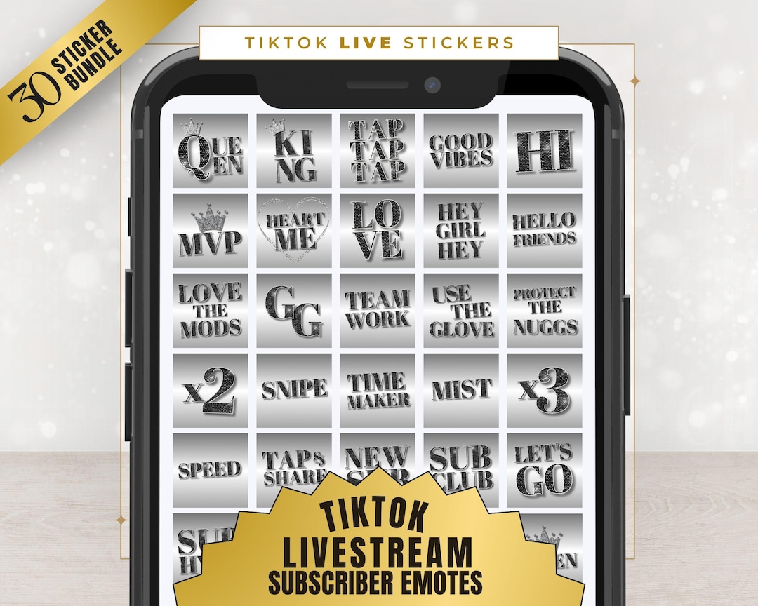 Tik Tok Sub Stickers, Tiktok Live Emotes, Stickers for Tiktok Live ...