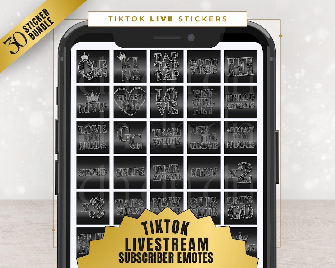 Tik Tok Sub Stickers, Tiktok Live Emotes, Stickers for Tiktok Live ...