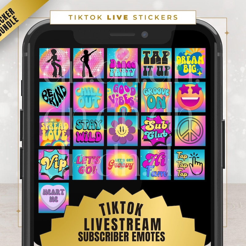 Tiktok Subscriber Stickers - Etsy