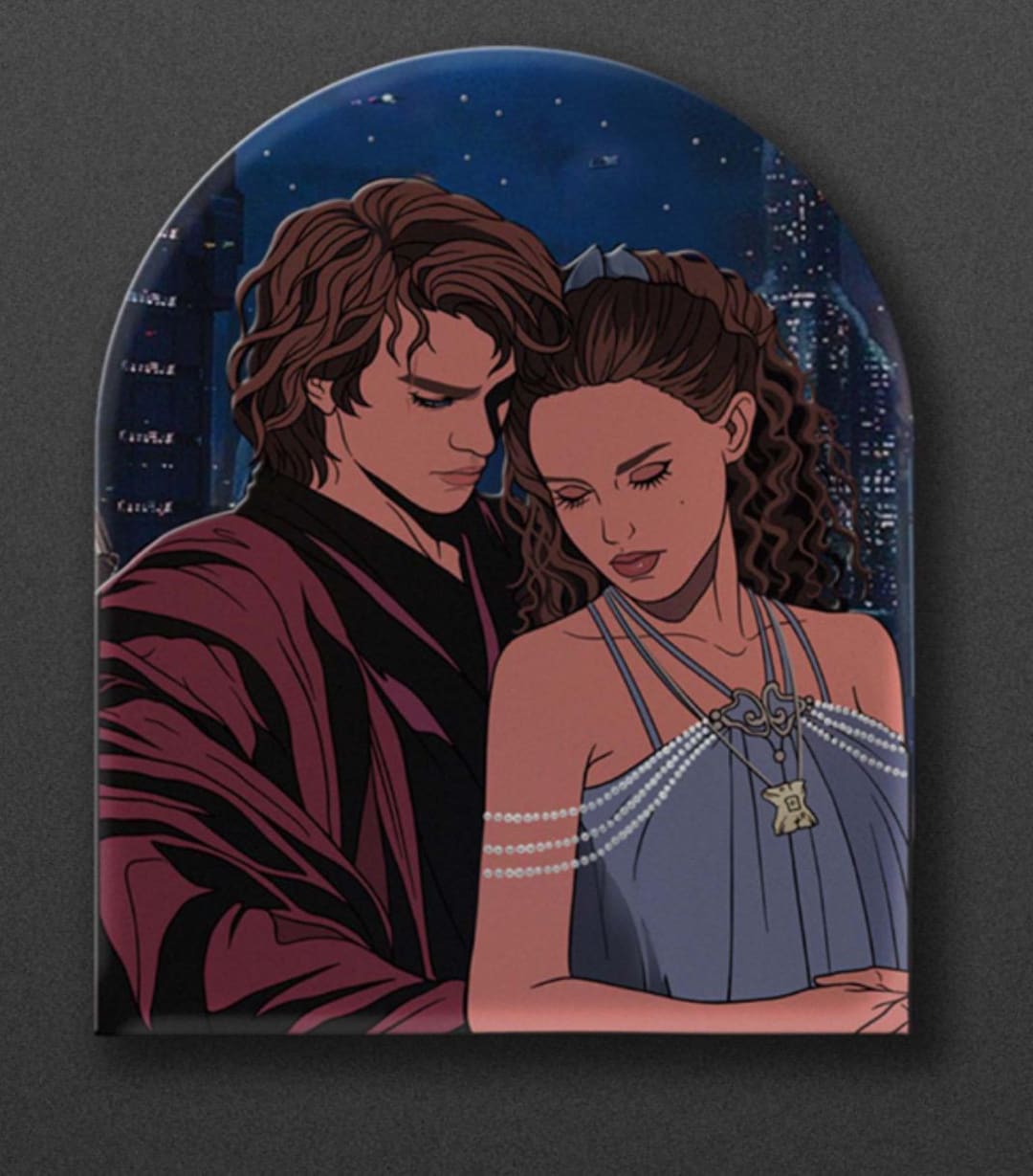 PRE ORDER Anakin Skywalker and Padme Holographic Acrylic Standee - Etsy