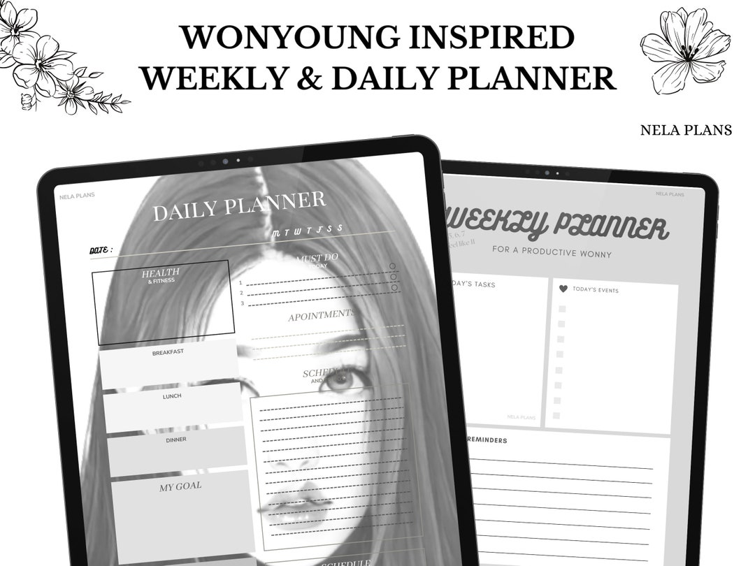 Wonyoung Digital Planner - Weekly & Daily Kpop Digital Planner ...