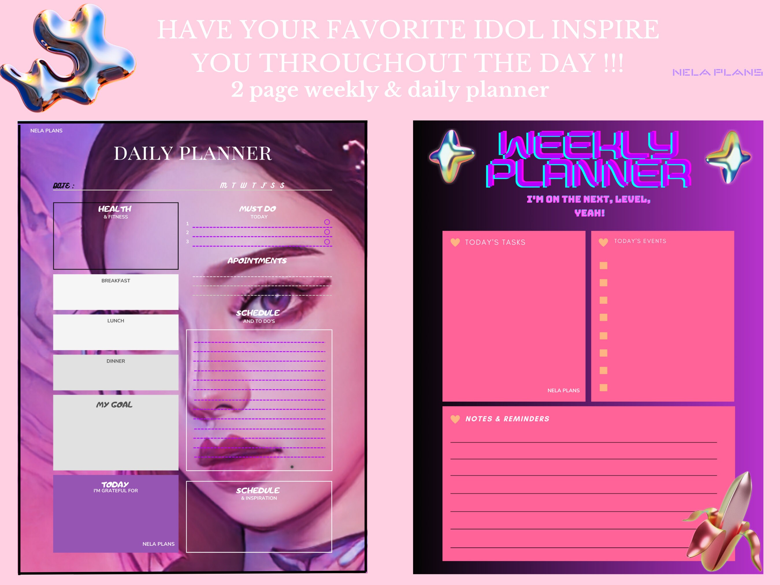 Karina Aespa Digital Planner - Weekly & Daily Kpop Digital Planner - Etsy