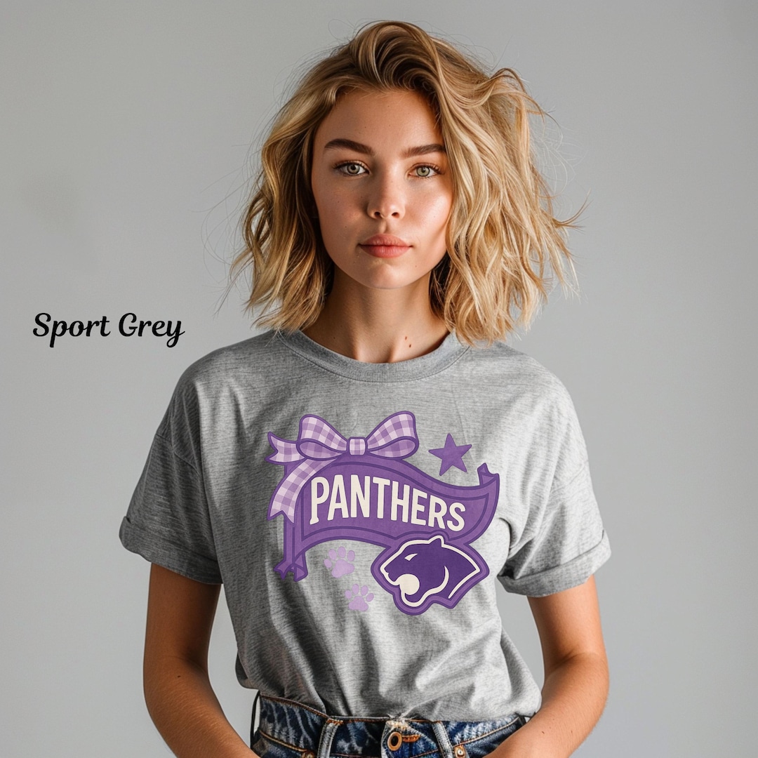 Purple Flag Pennant Tee, Sport Fans, Panther Pride Shirt - Etsy