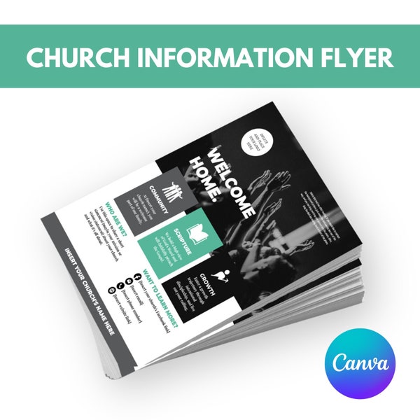 Church Information Flyer - Etsy