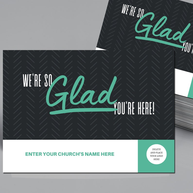 Church Visitor Information Card, 5'x7' Printable - Etsy