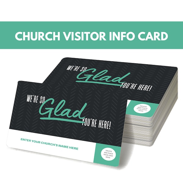 Church Welcome Card - Etsy