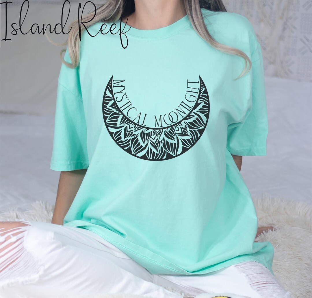 Moon Shirts Celestial Sun Earth Mystical Moonlight T-shirt Unisex Adult ...