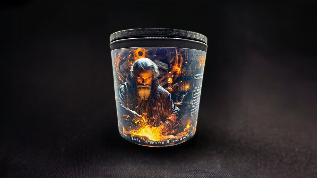 Sorcerer’s Study Candle: Amaretto, Spiced Honey & Smoky Leather ...