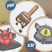 Neopets Halloween Paint Brush Cross Stitch Pattern, Slorg Cross Stitch ...