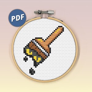 Neopets Halloween Paint Brush Cross Stitch Pattern, Slorg Cross Stitch ...