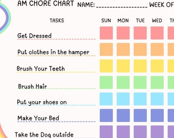 Chore Chart - Etsy