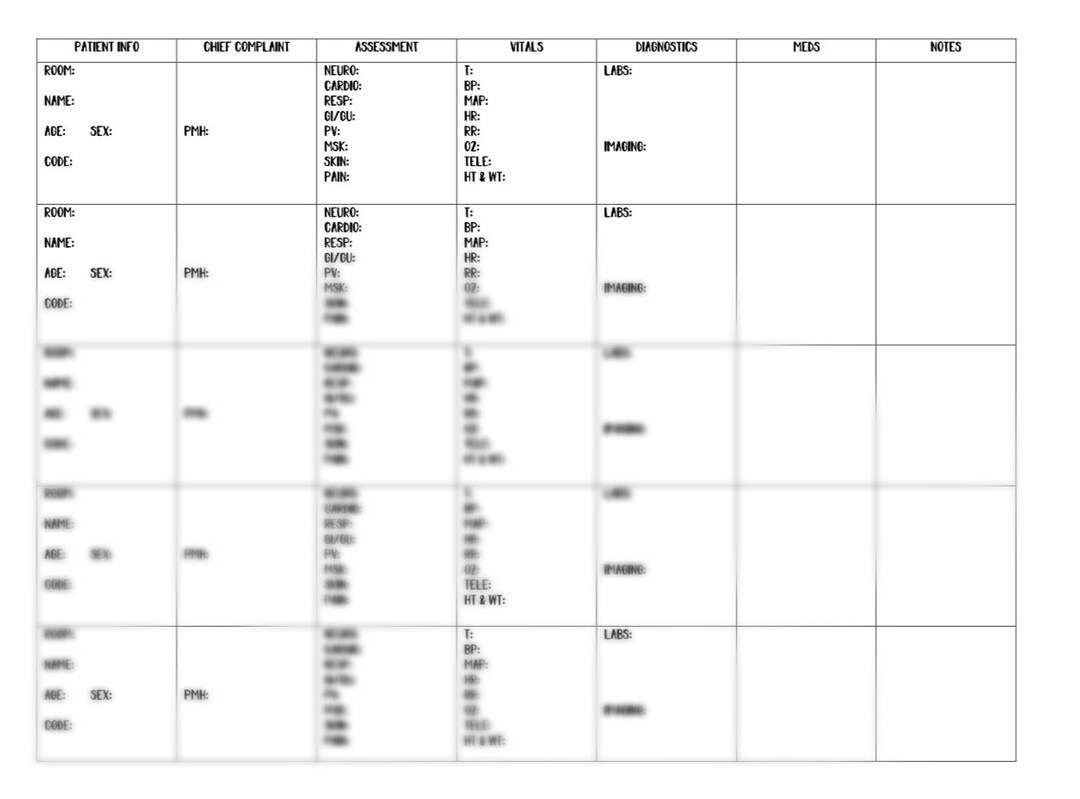 ER Report Sheet - Etsy