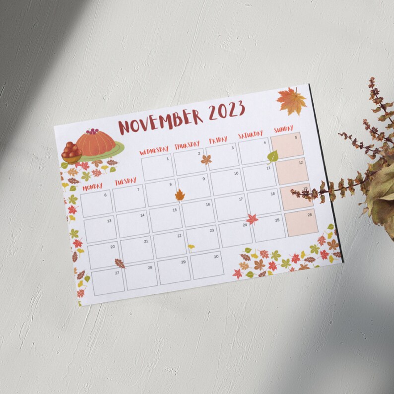 Cute Printable School Calendar 2023 2024. Monthly Planner - Etsy Ireland