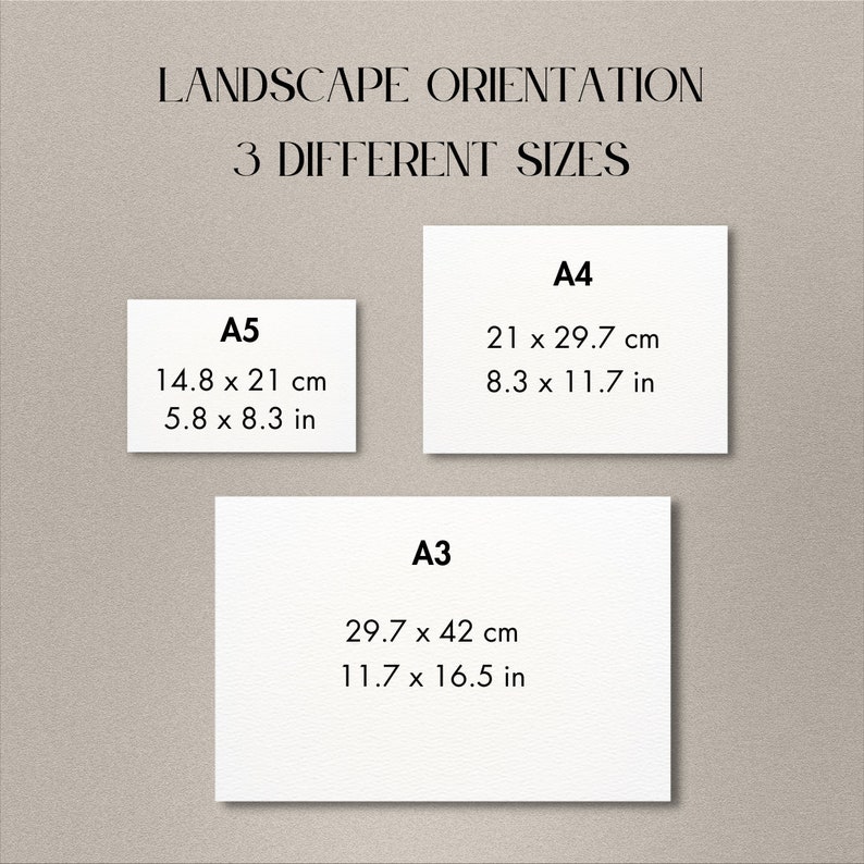 Printable and Digital Weekly Planner. Landscape Orientation With 3 ...