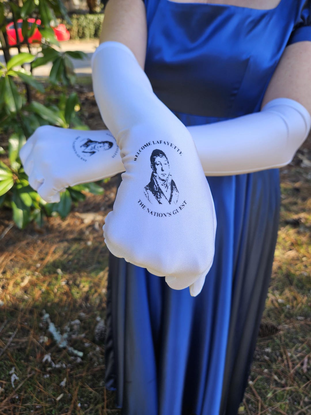 Welcome Lafayette Long Formal Celebration Gloves - 1820's Gentleman ...
