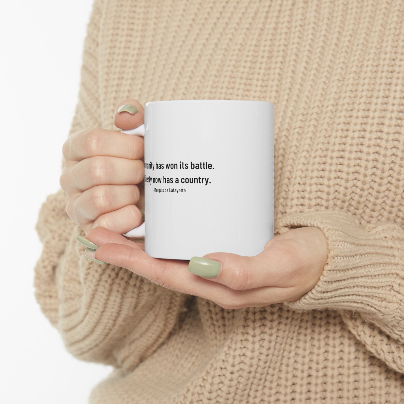 Lafayette Mug - 11oz - Silhouette Signature - With Lafayette Quote - Etsy