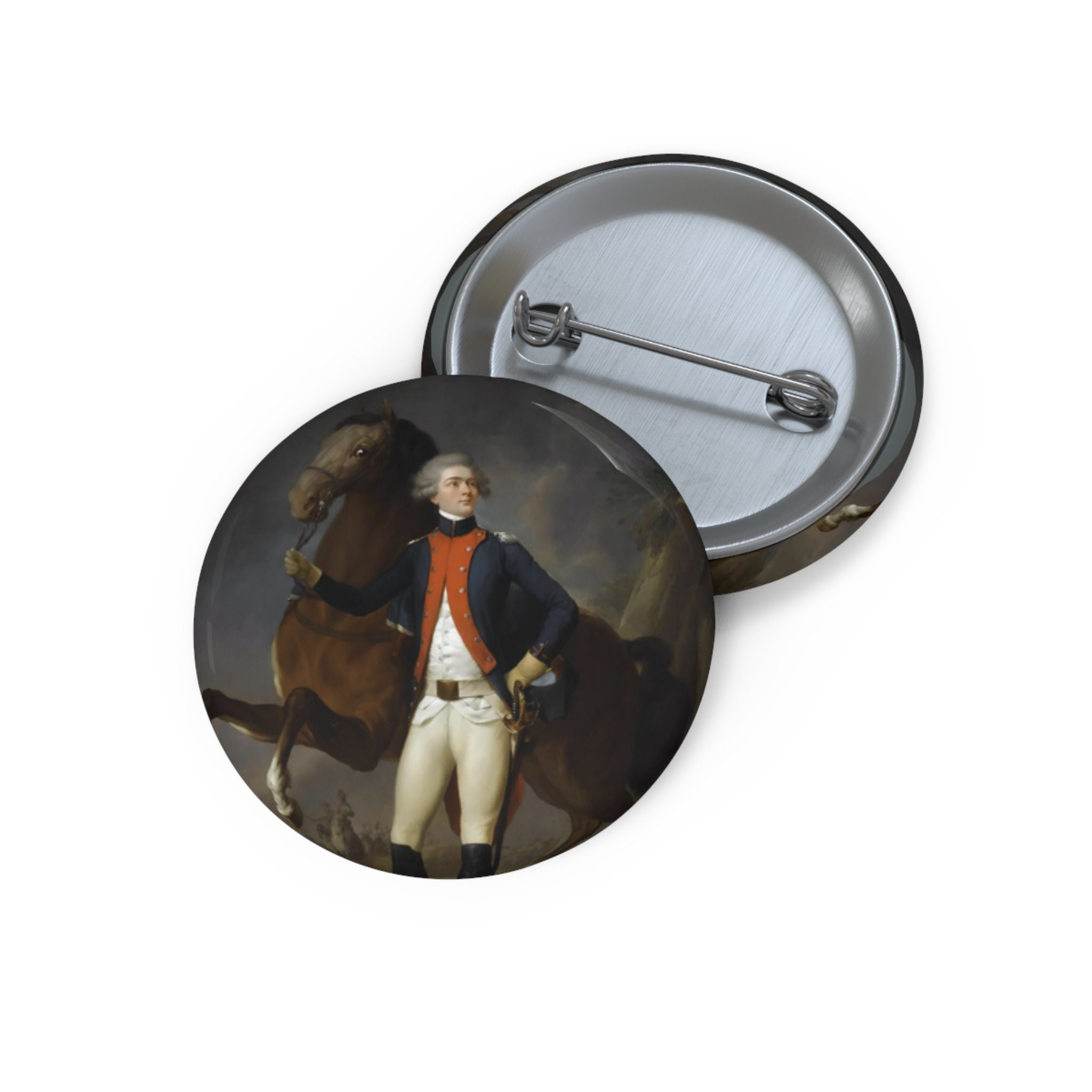 Marquis De Lafayette Button - Portrait of Young Lafayette, History ...