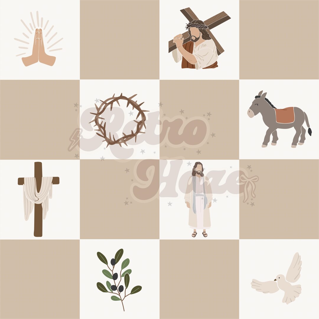 Christian Seamless Pattern, Jesus Seamless File | Digital Seamless ...
