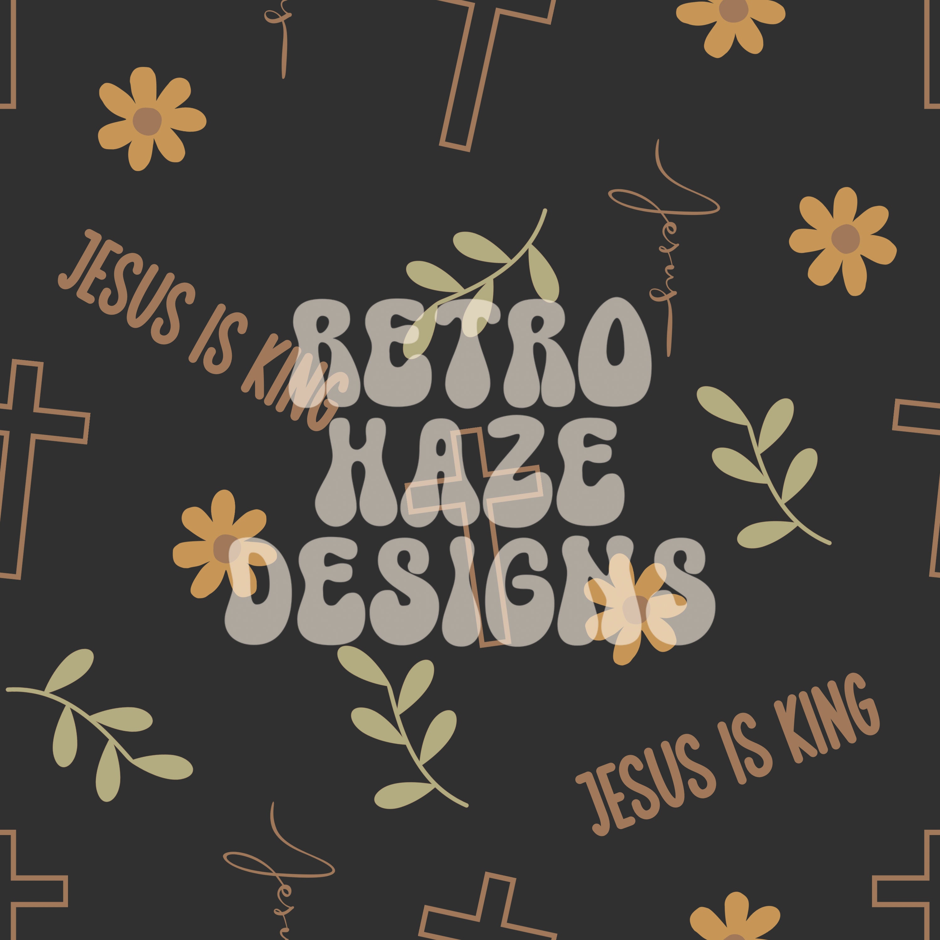 Seamless Pattern, Faith, Jesus is King, Christian Pattern, Repeating ...