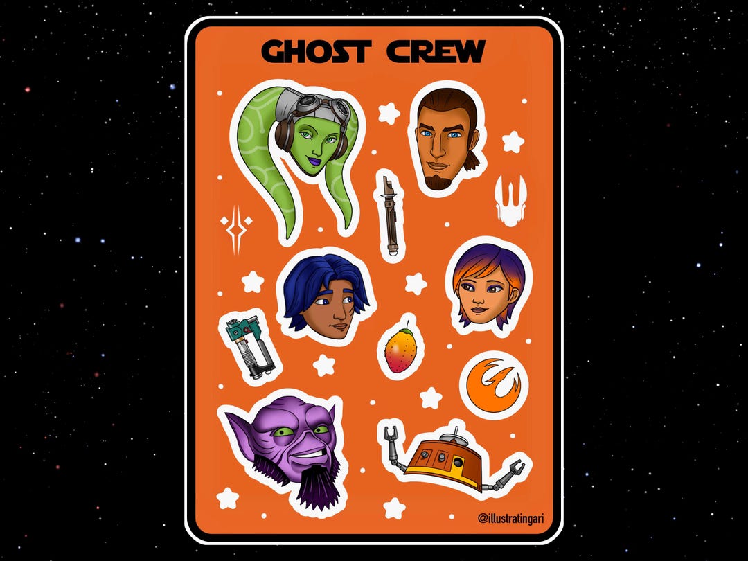 Ghost Crew Sticker Sheet - Etsy
