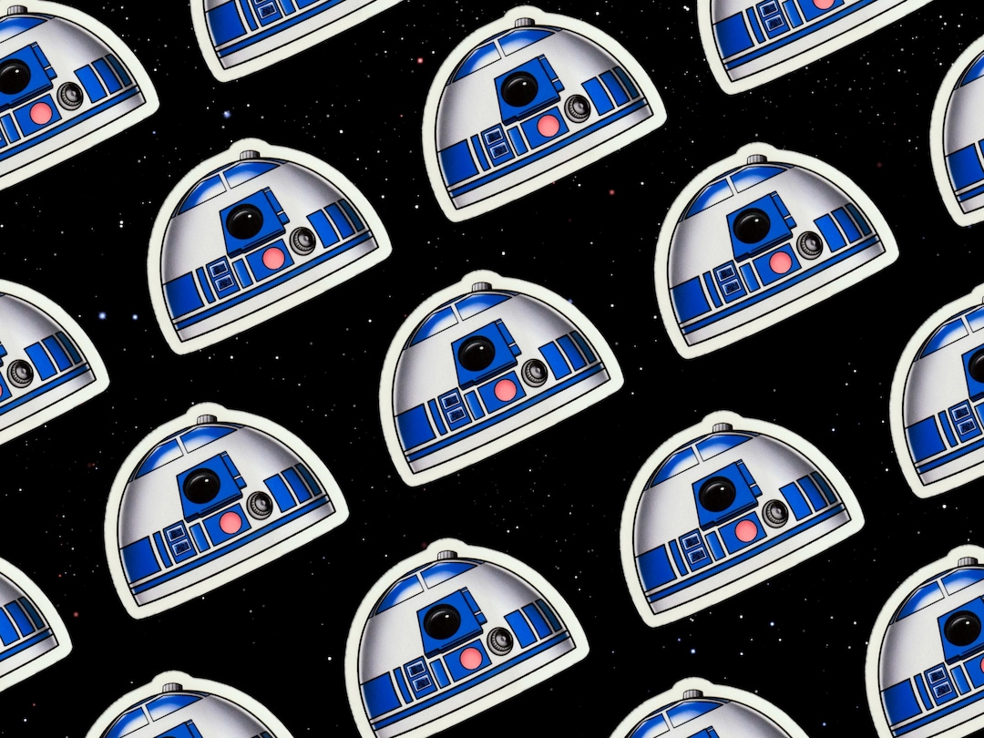 R2-D2 Sticker | Glossy Waterproof Die Cut Laptop Sticker Decal - Etsy