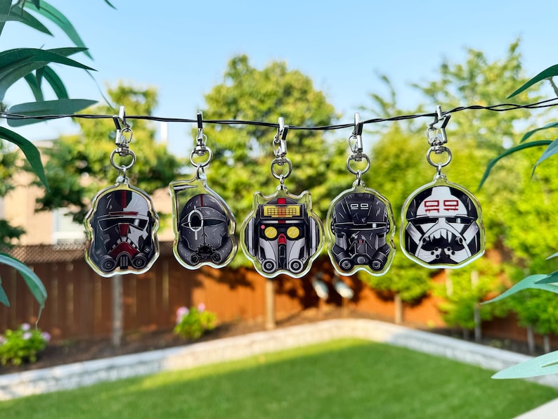 The Bad Batch Acrylic Charms | Double Sided Keychain - Etsy