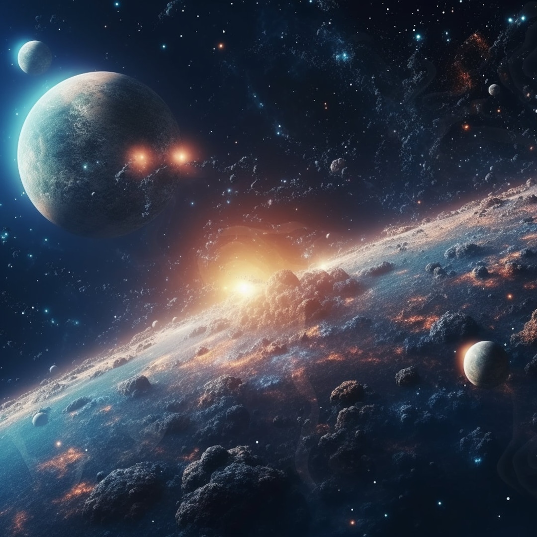 Space Cosmic Virtual Background Pack of 4 - Etsy