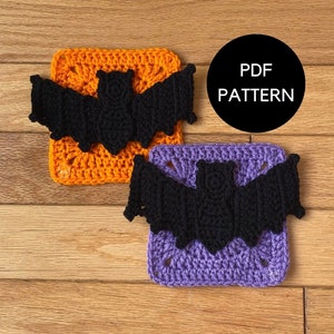 Bat Granny Square - Crochet Pattern - PDF Pattern - Etsy