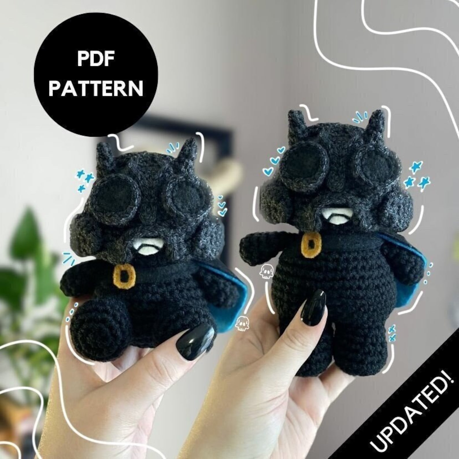 Mini Ghoul Crochet Pattern PDF Pattern - Etsy Canada