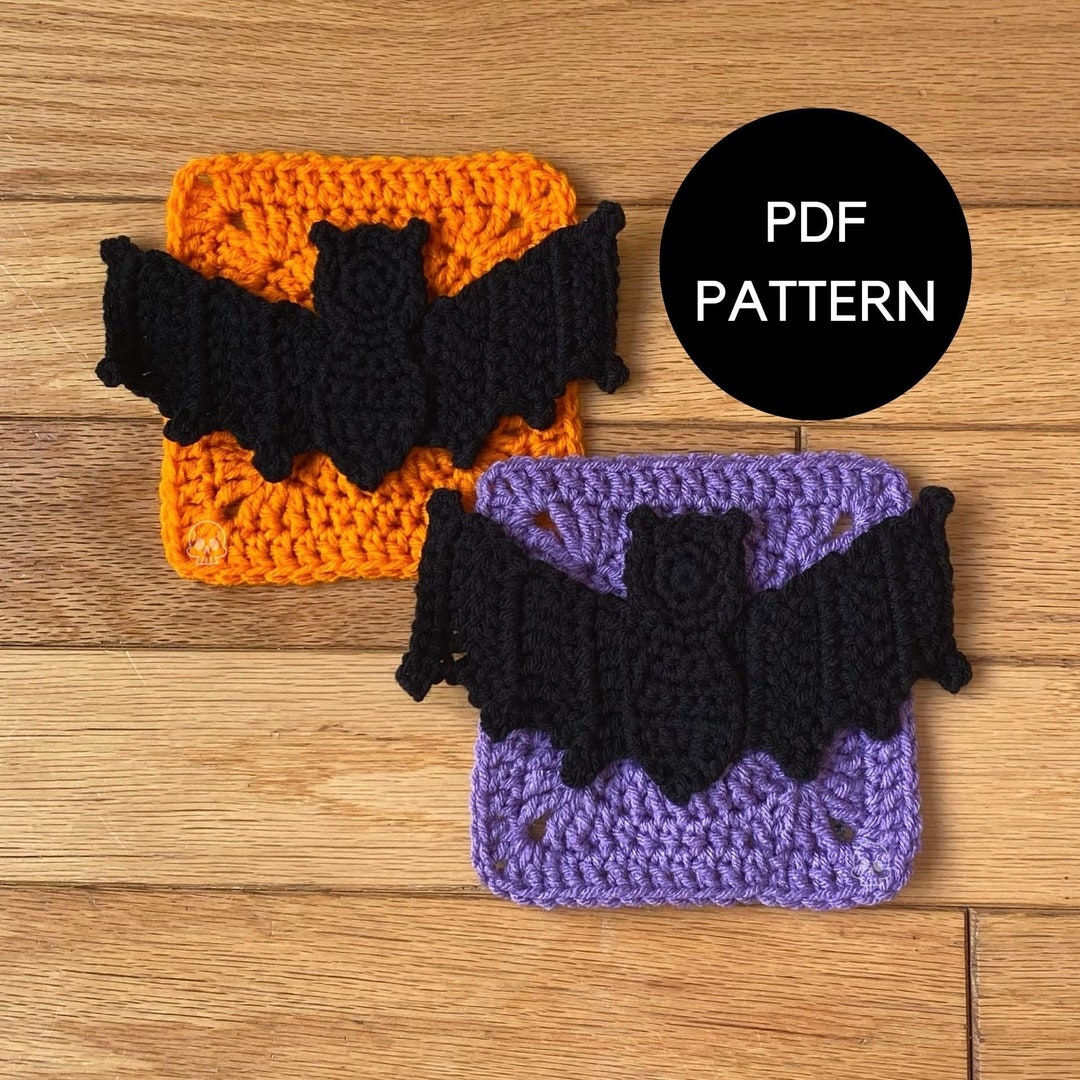 Bat Granny Square - Crochet Pattern - PDF Pattern - Etsy
