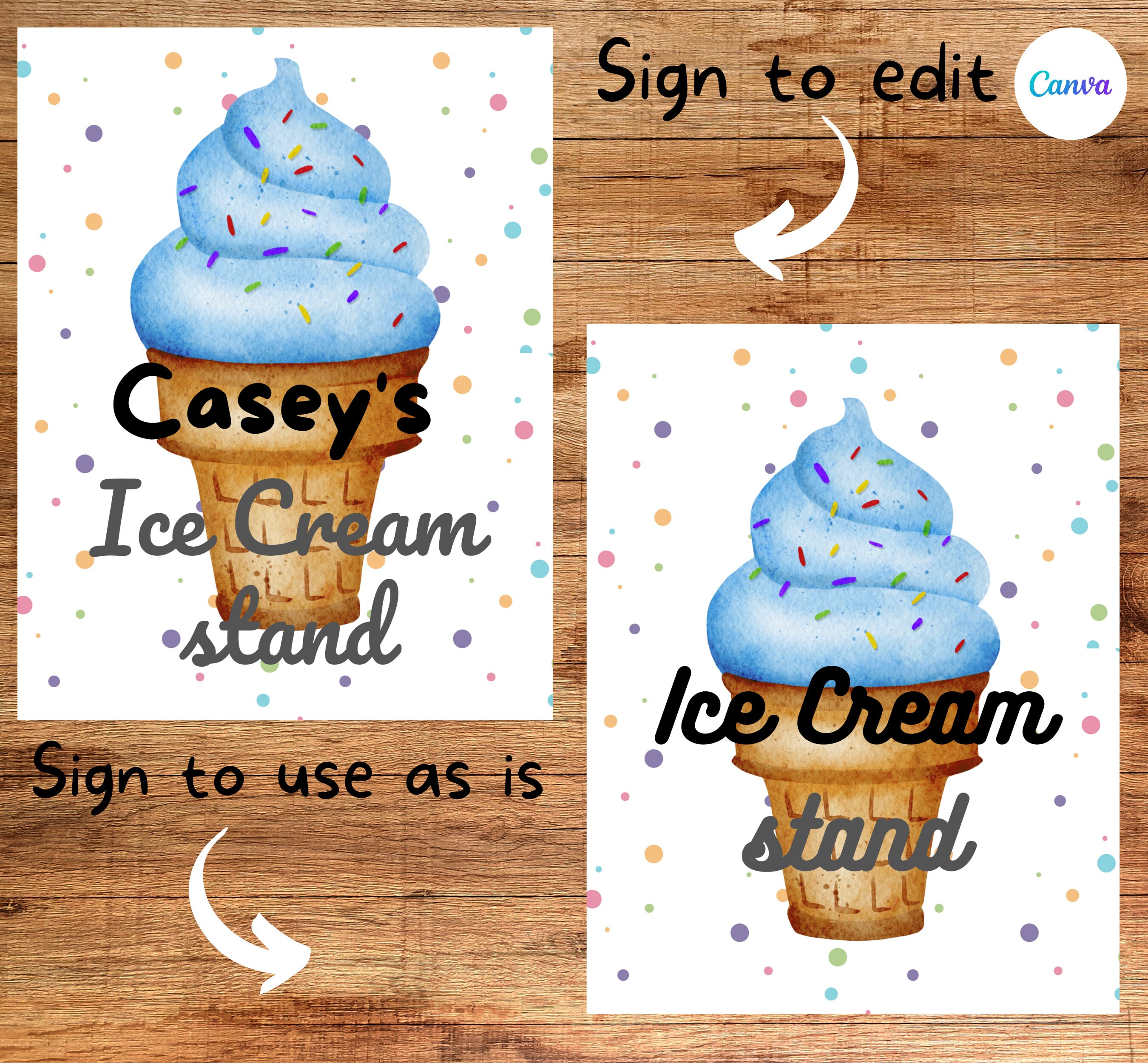 PRINTABLE Ice Cream Shop Dramatic Play Kit | Summer Activity ...