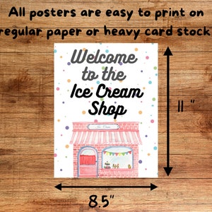 Ice Cream Shop Dramatic Play Kit | Printable Summer Activity (PDF) - Etsy