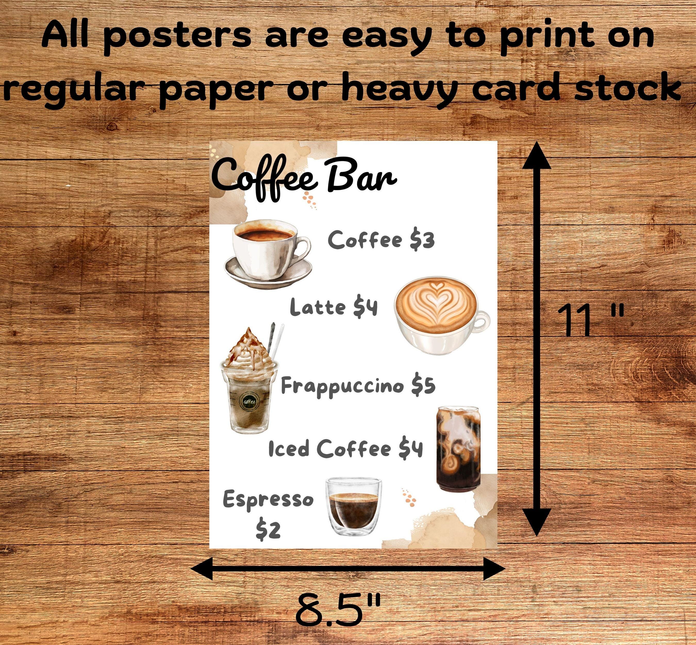 PRINTABLE Coffee Bakery Dramatic Play Kit | Summer Activity | Preschool ...