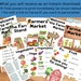 Farmers Market Dramatic Play Kit | Watercolor Printable (PDF) - Etsy