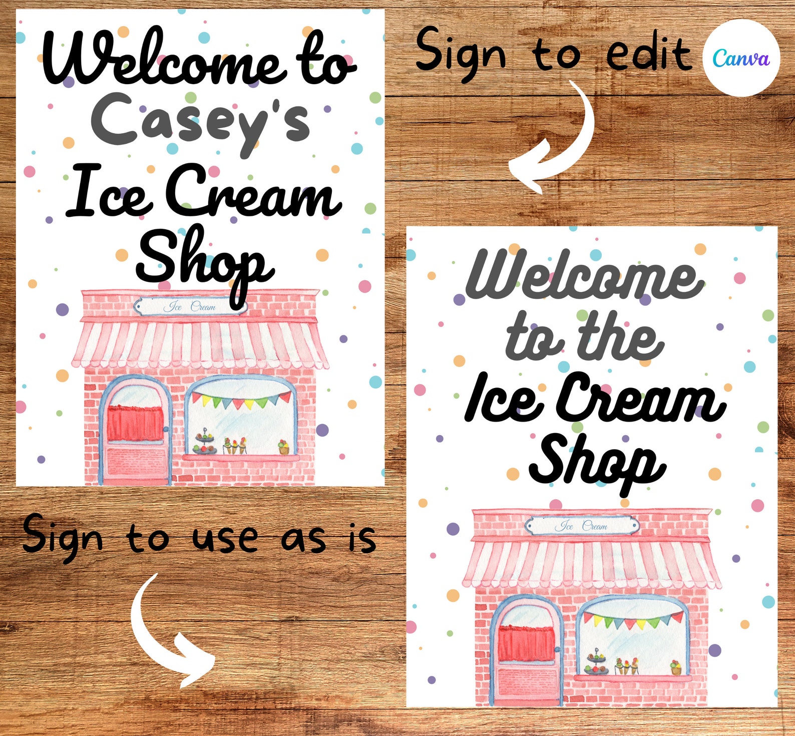 PRINTABLE Ice Cream Shop Dramatic Play Kit | Summer Activity ...