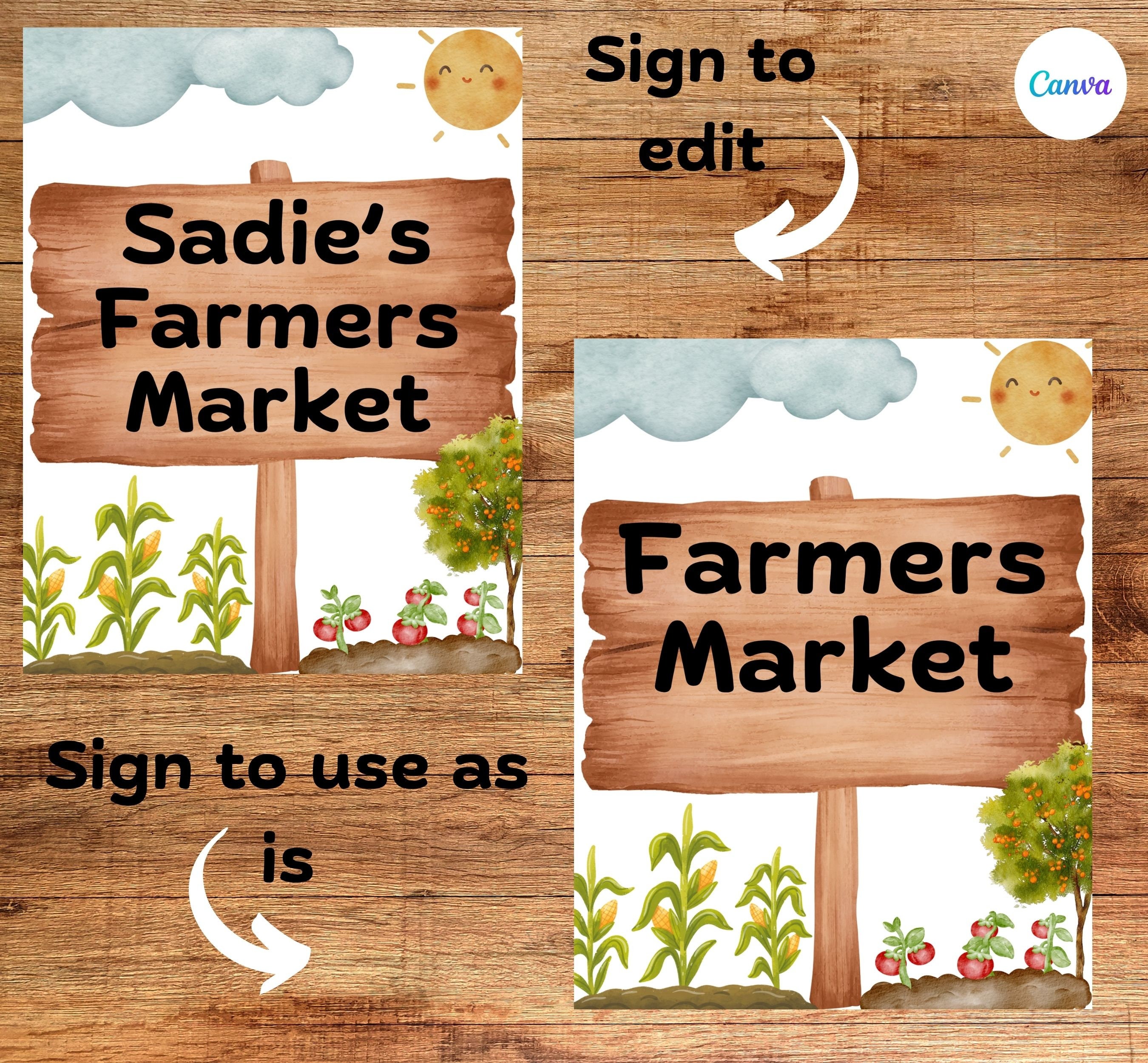 PRINTABLE Farmers Market Dramatic Play Kit | Summer Activity ...