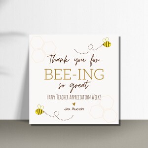 Editable Teacher Appreciation Tag Template | Teacher Thank You Tag ...