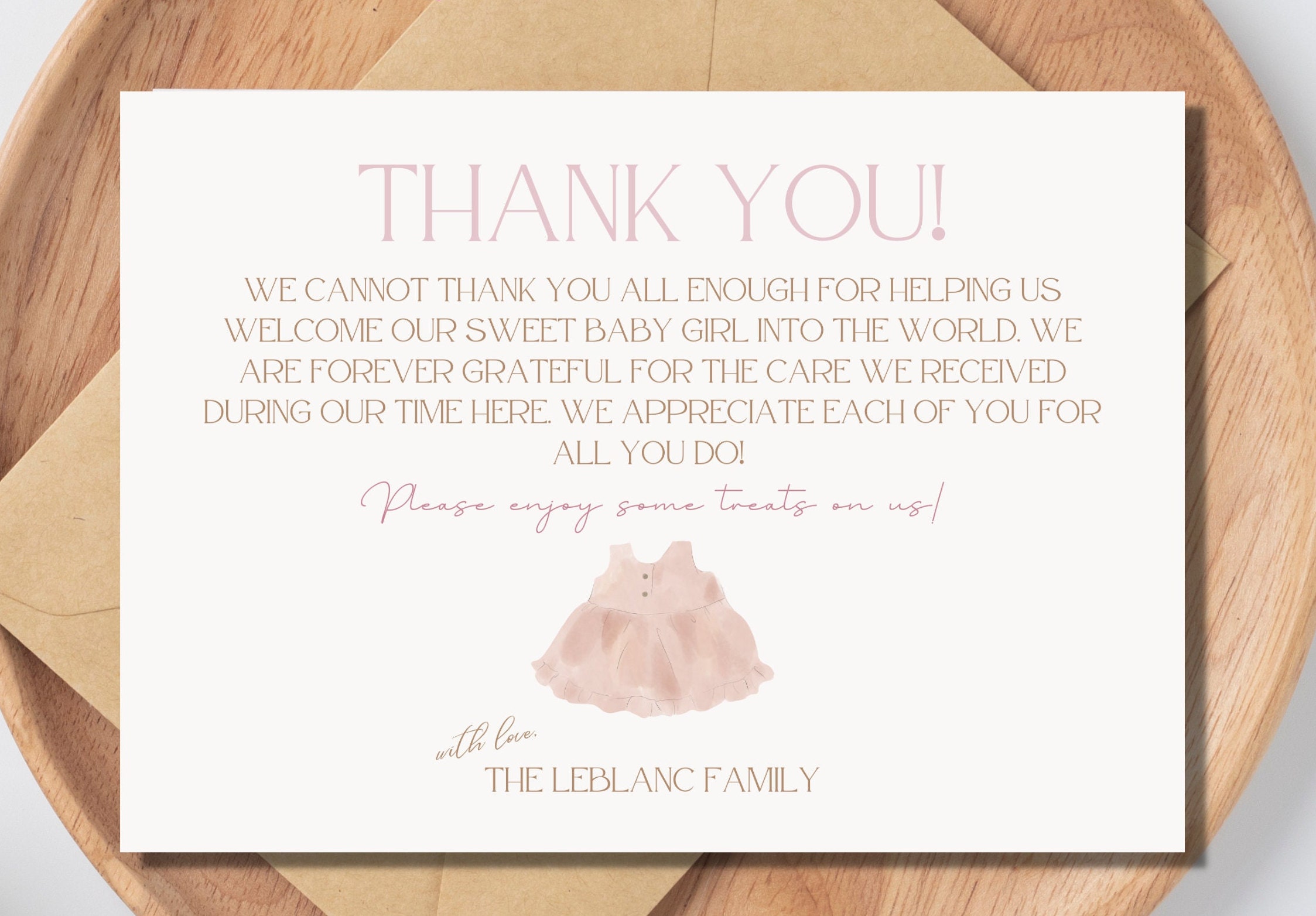Editable Labor and Delivery/mother Baby/ NICU Nurse Thank You Sign ...