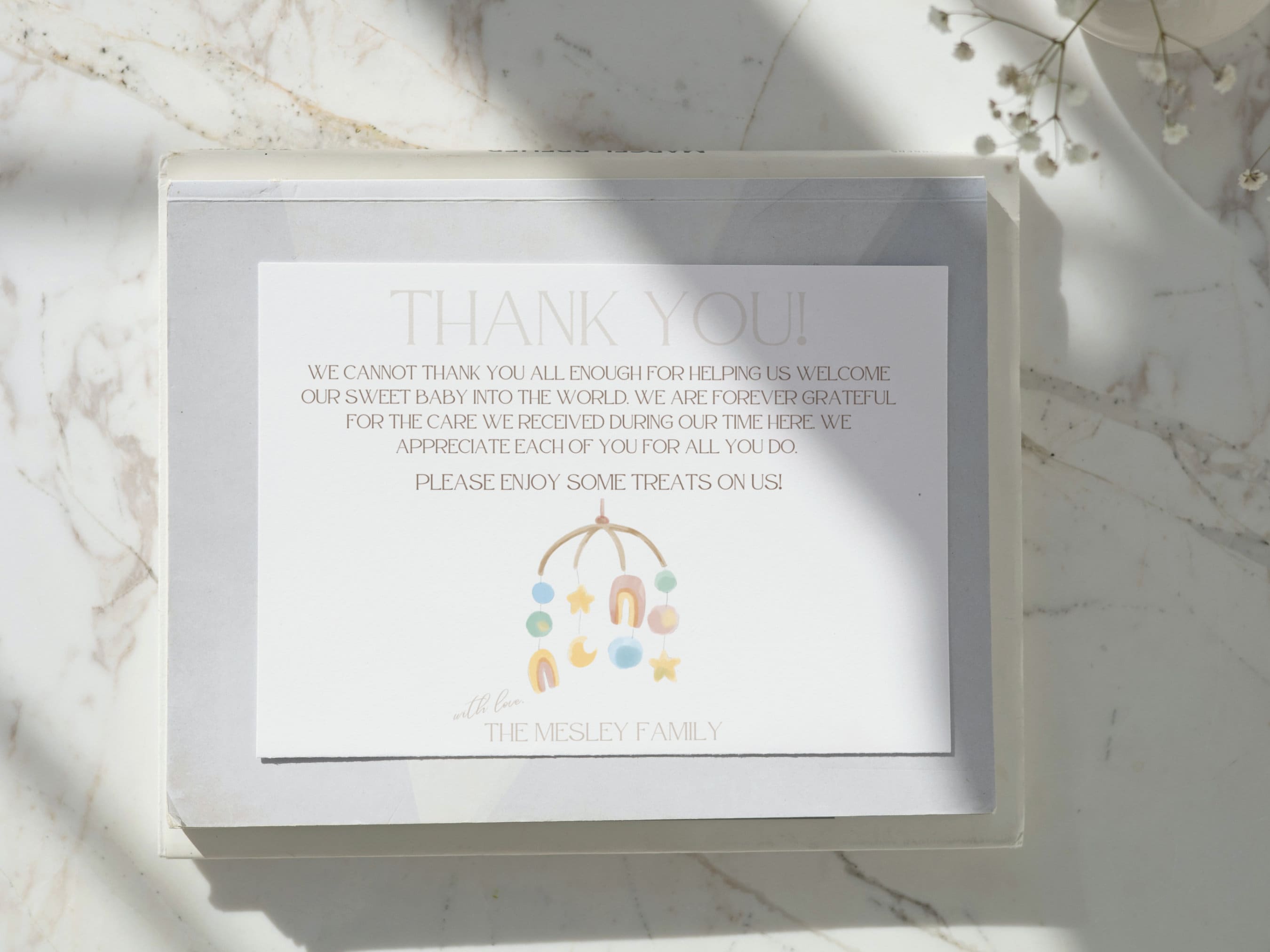 Editable L&d/mother Baby/postpartum Nurse or Midwife Thank You Sign ...