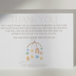 Editable L&d/mother Baby/postpartum Nurse or Midwife Thank You Sign ...